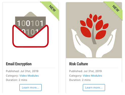 KnowBe4 Fresh Content & Features Updates - July 2019